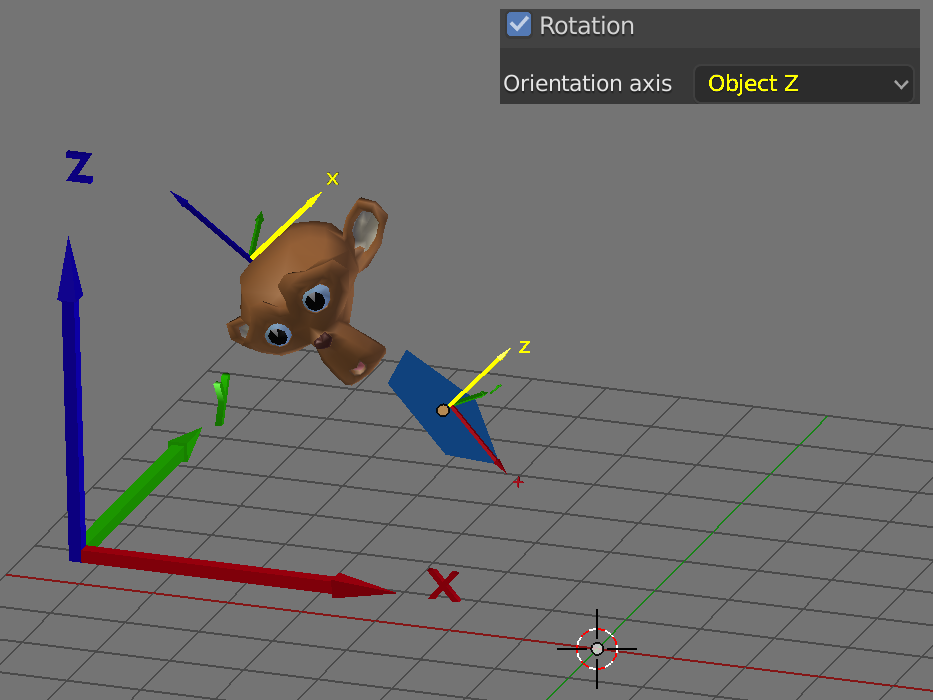 Initial Orientation BlenderPlay